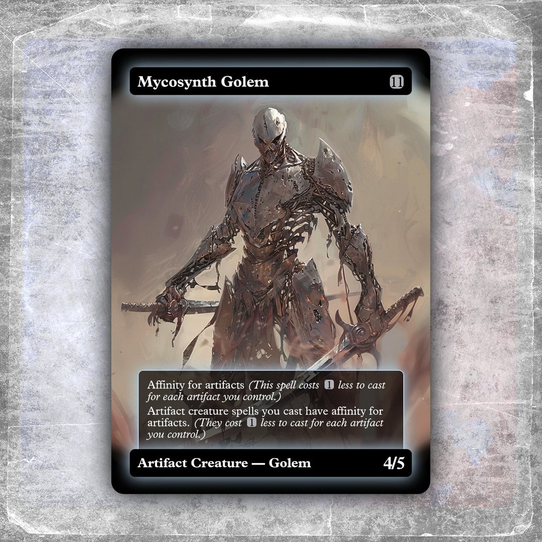 Mycosynth Golem 1 alternative Custom Art / No Foil hyperion Edh MTG Proxy - Etsy