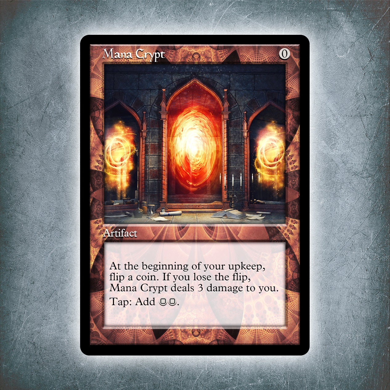 Mana Crypt alternative Custom Art / No Foil vintage Edh MTG Proxy - Etsy