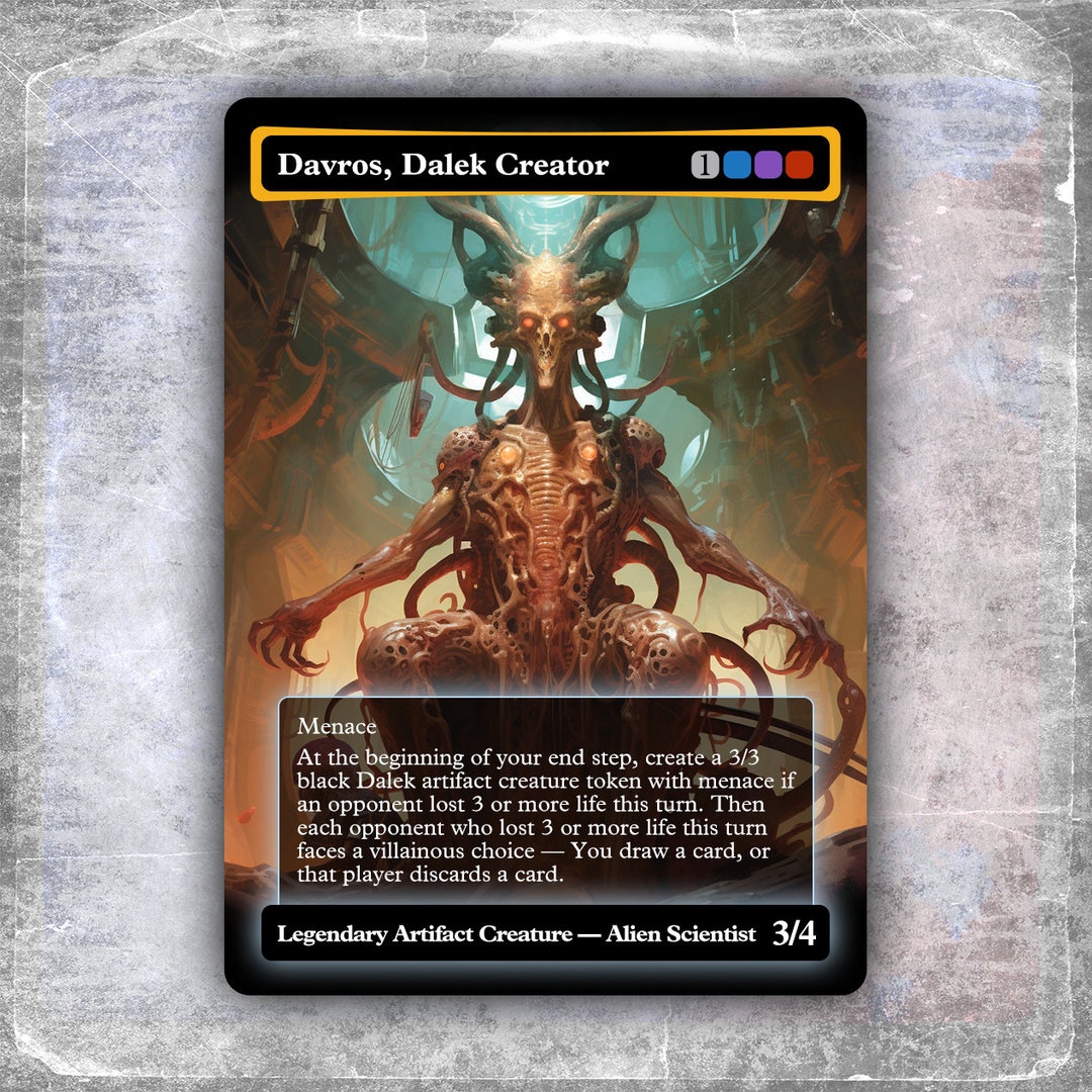 Davros, Dalek Creator 1 alternative Custom Art / No Foil hyperion Edh ...