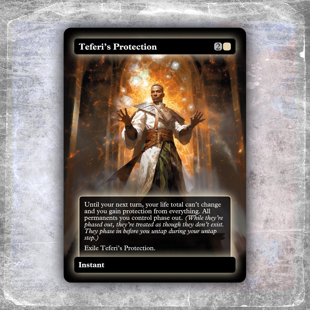 Teferi's Protection 1 alternative Custom Art / No Foil hyperion Edh MTG ...