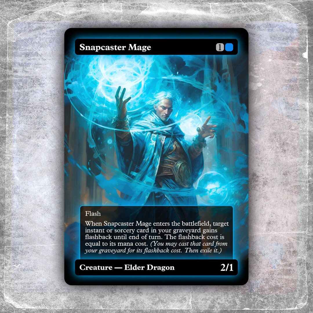Snapcaster Mage 3 alternative Custom Art / No Foil hyperion Edh MTG Proxy - Etsy
