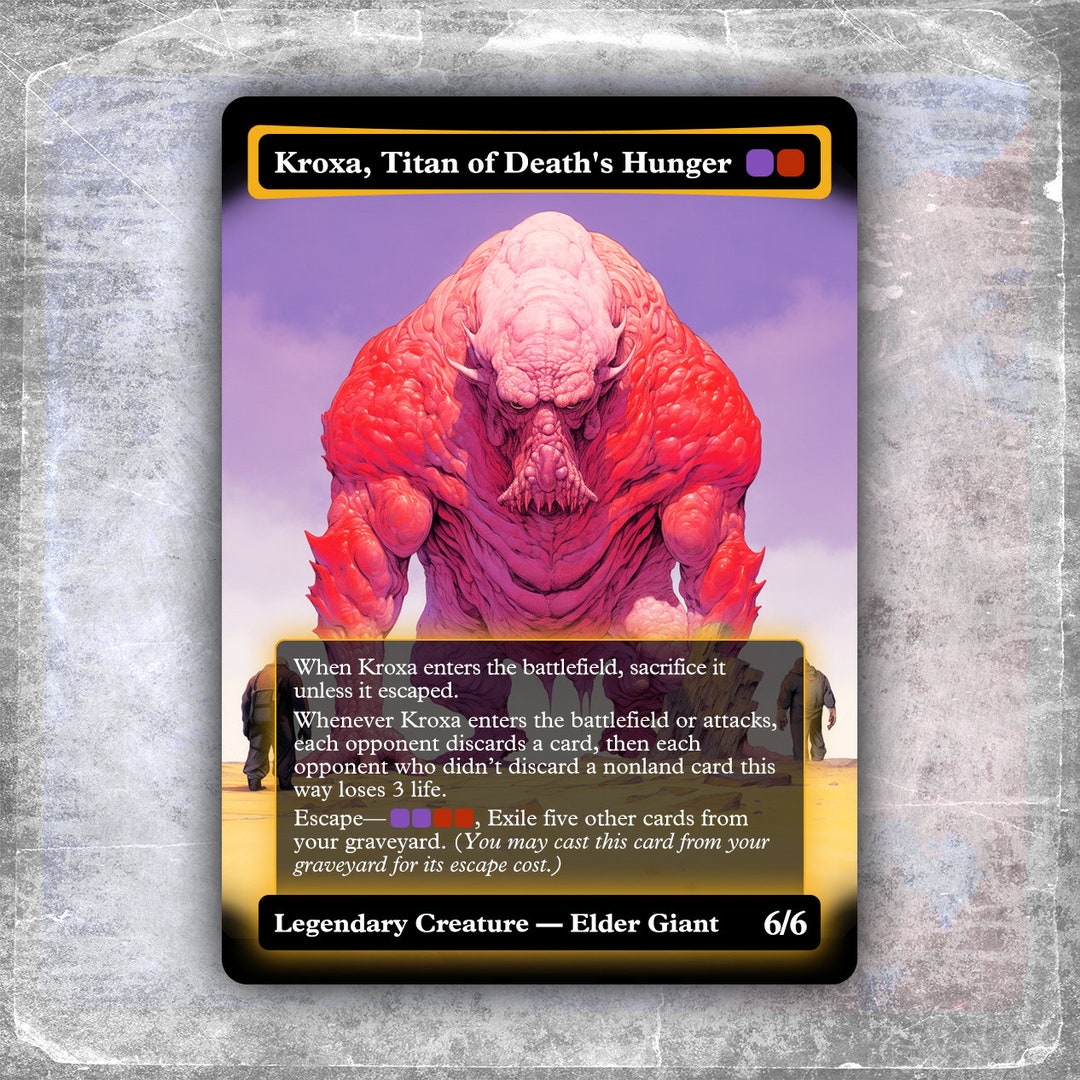 Kroxa Titan of Death's Hunger 1 alternative Custom Art - Etsy