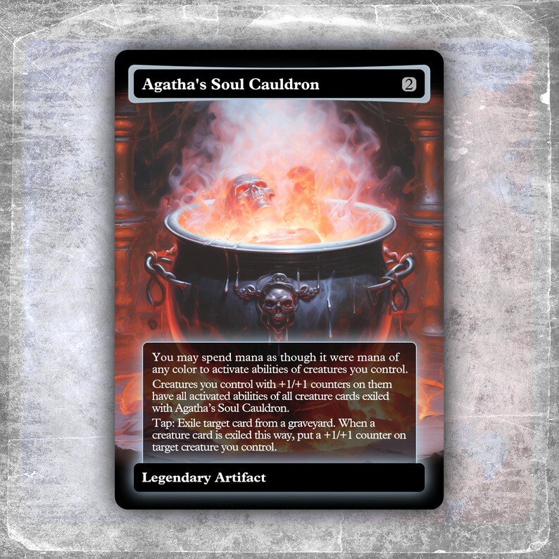 Agatha's Soul Cauldron PLAYSET 4 alternative Custom Art - Etsy