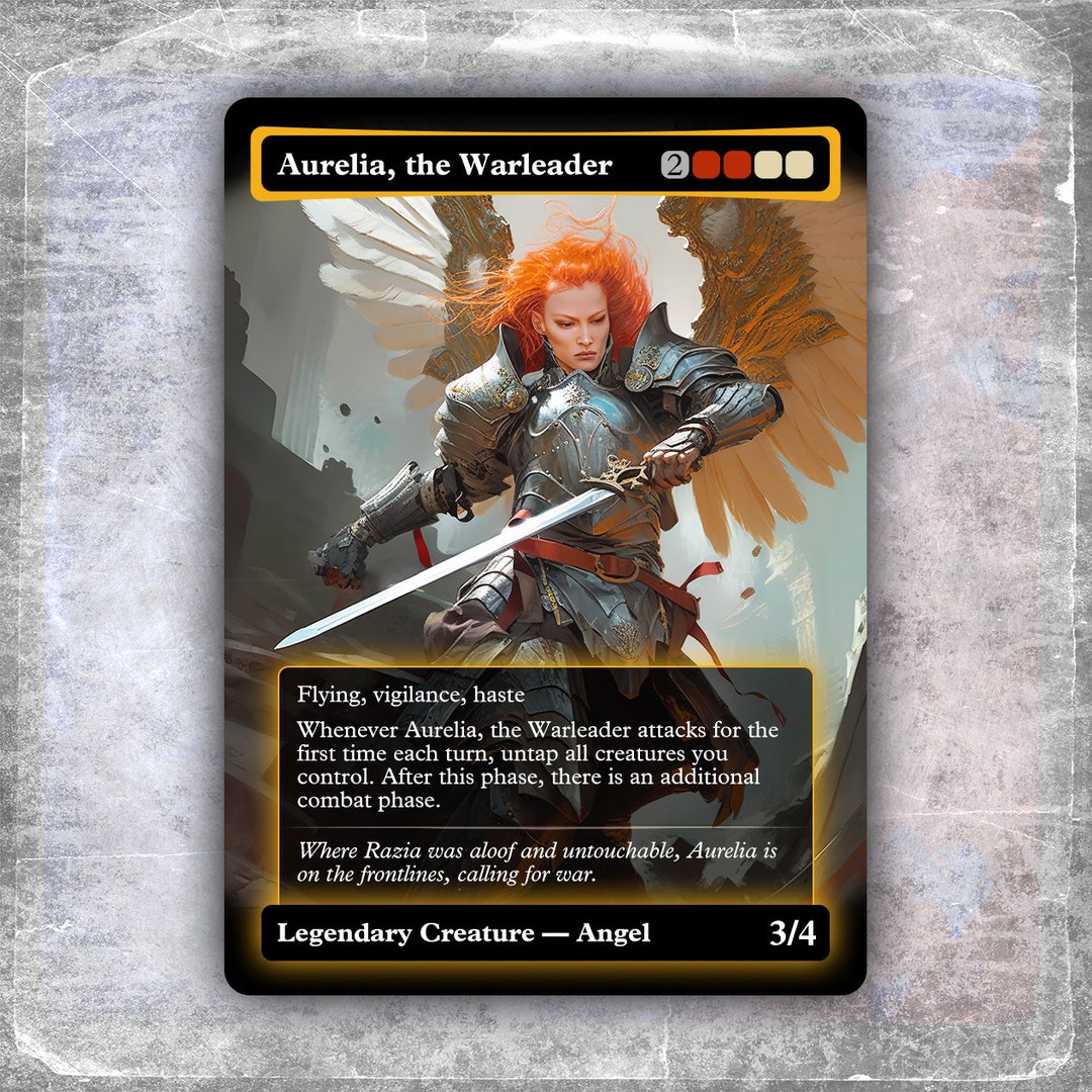 Aurelia, the Warleader 3 alternative Custom Art / No Foil hyperion Edh ...
