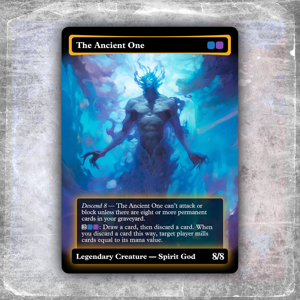 The Ancient One 4 alternative Custom Art / No Foil hyperion Edh MTG ...