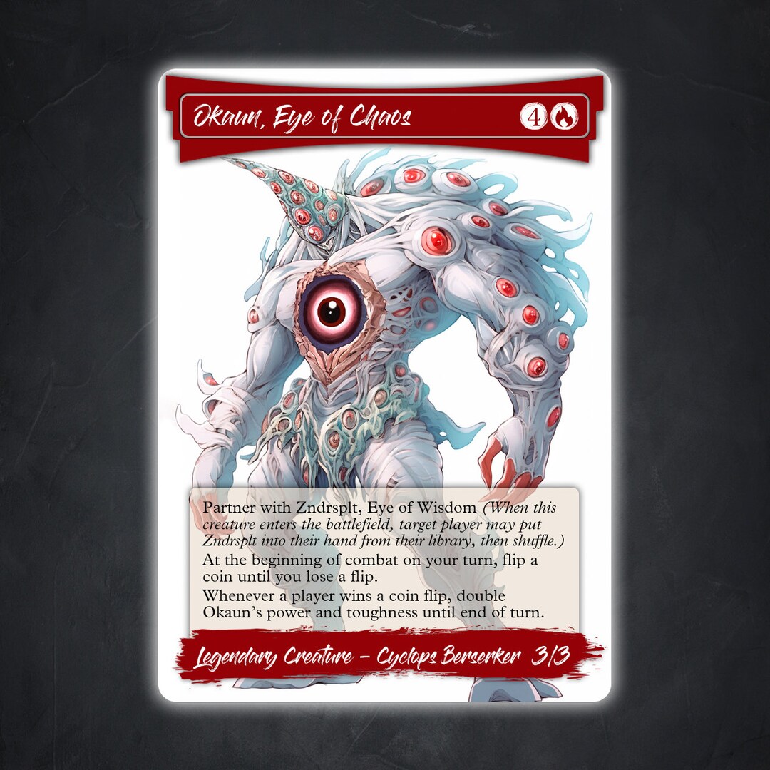 Okaun, Eye of Chaos 4 alternative Custom Art / No Foil japan Manga ...