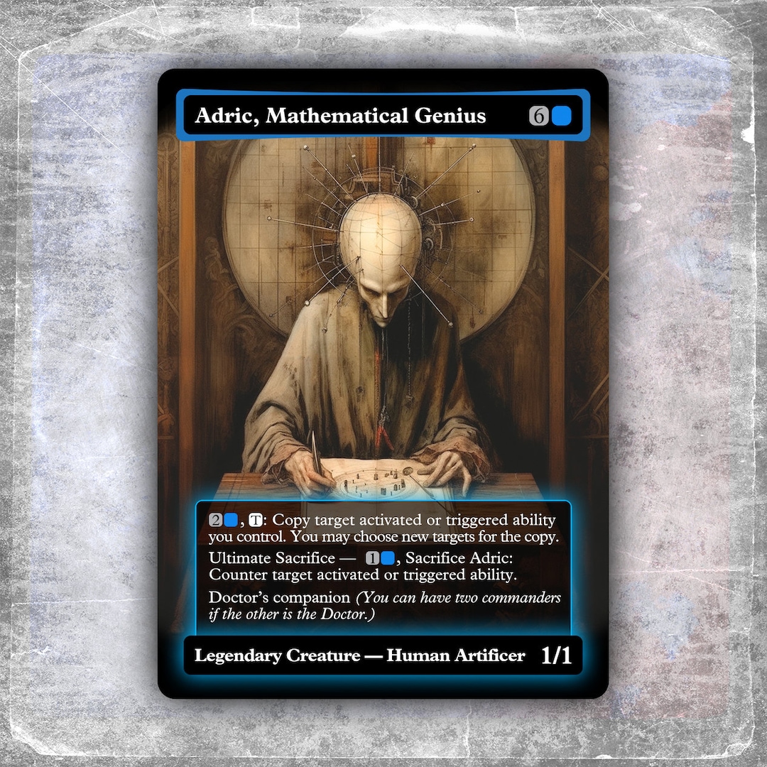 Adric Mathematical Genius 3 alternative Custom Art / No - Etsy