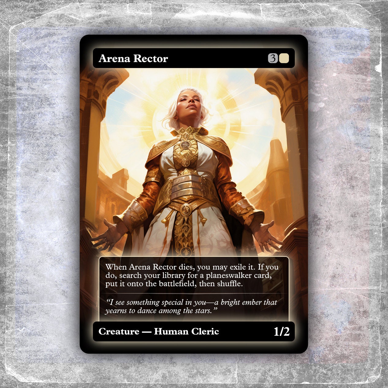 Arena Rector 1 alternative Custom Art / No Foil hyperion Edh MTG Proxy ...