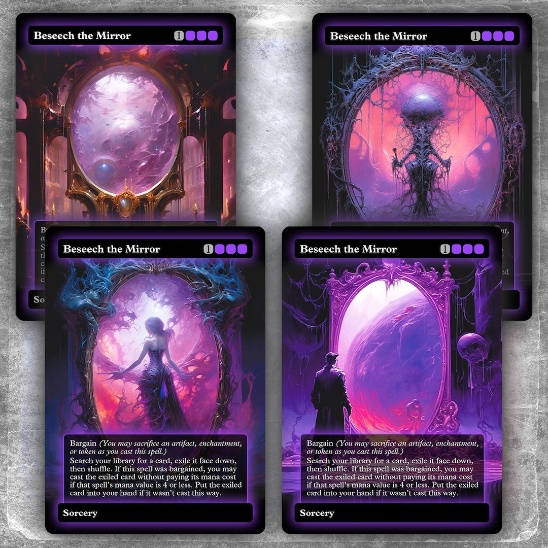 Beseech the Mirror PLAYSET 4 alternative Custom Art / No Foil hyperion ...