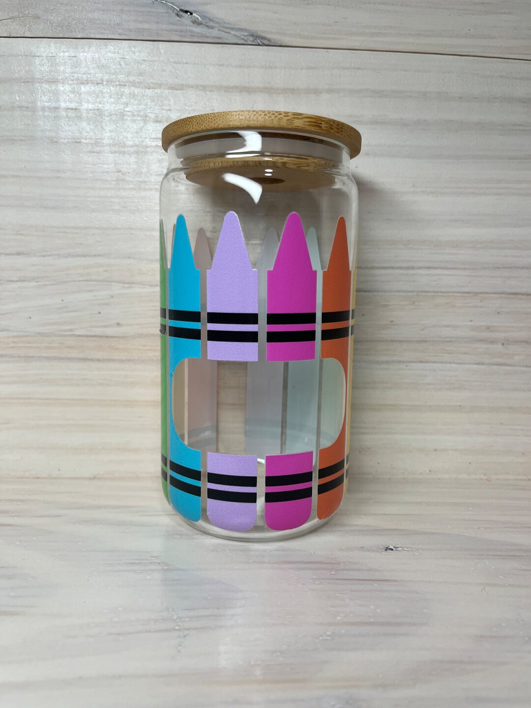 Teacher Crayon Beer Glass Cup - Etsy