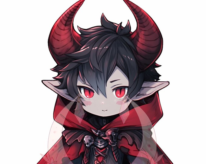 Adopt a Character Fantasy Theme Anime Style Devil Character Adoptable ...