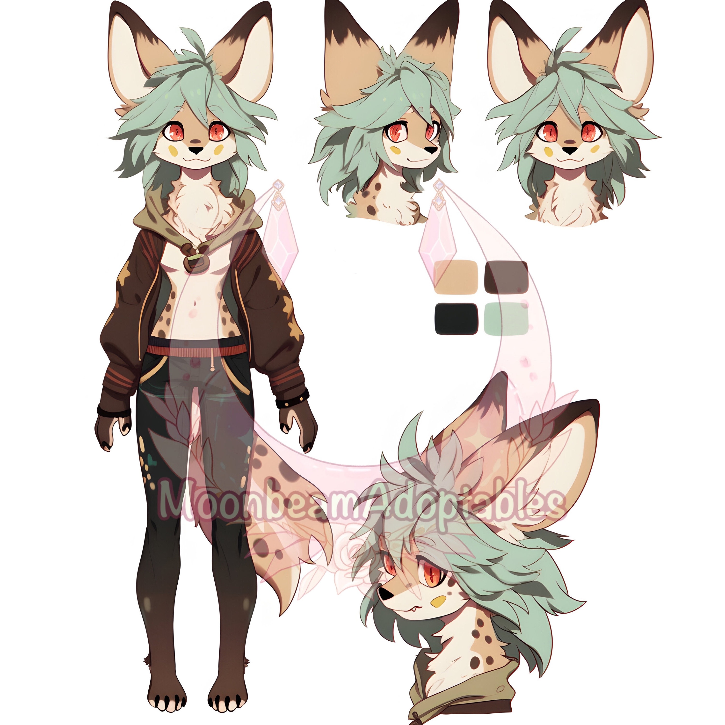 Adopt a Character Female Anthro Furry Serval Character Adoptable 3 Full ...