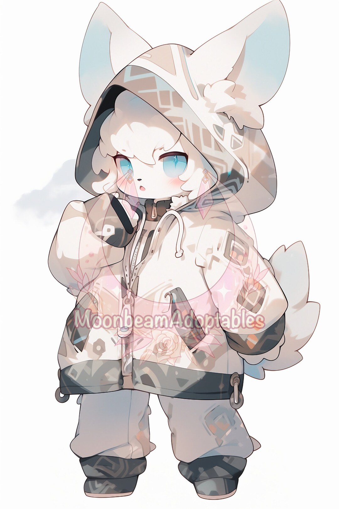 Adopt a Character Fantasy Theme Anime Style Arctic Furry Fursona ...