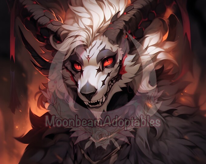 Adopt a Character Horror Demon Anthro Furry Character Adoptable ...