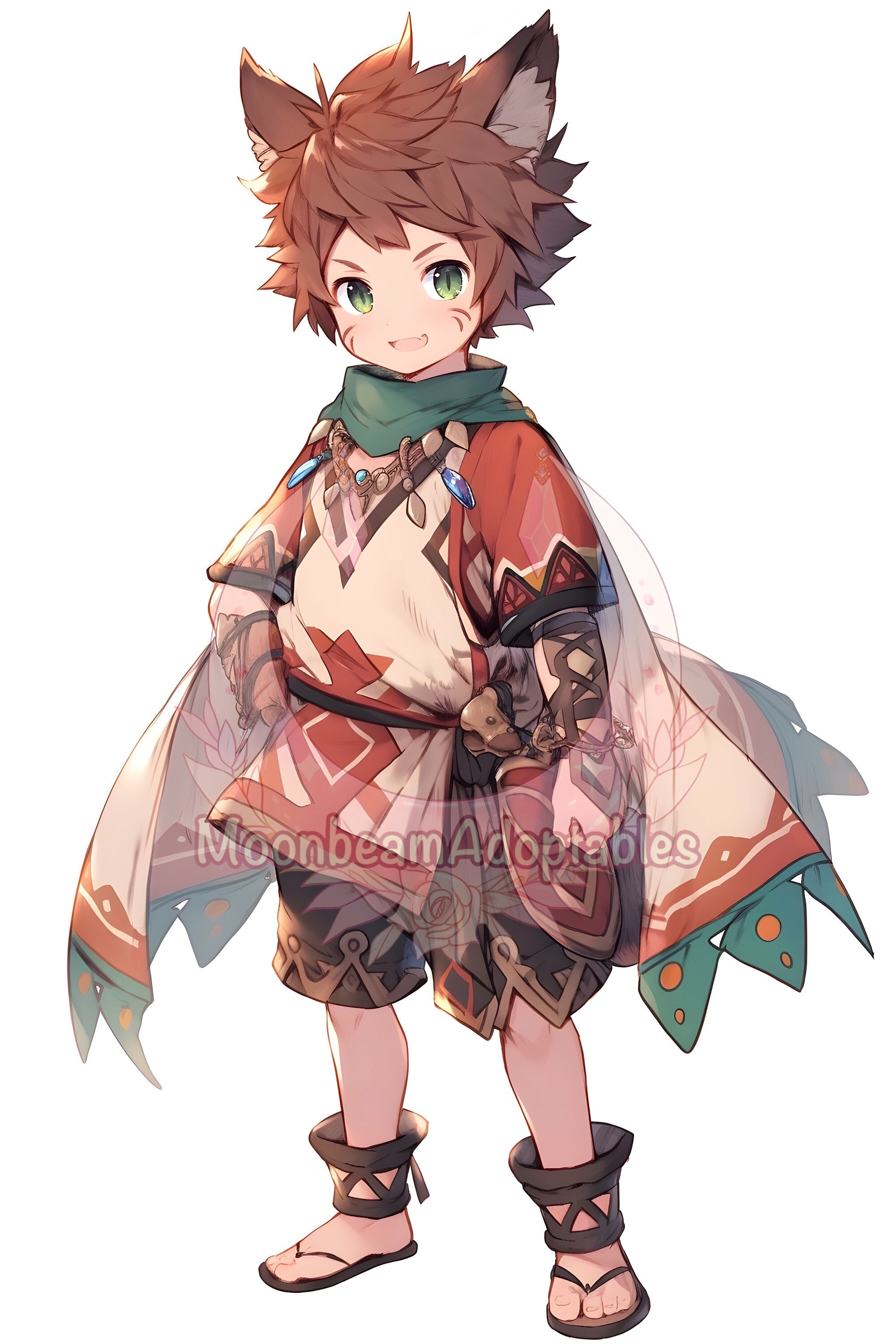 Adopt a Character Anime Kemonomimi Character Adoptable Reference Sheet ...