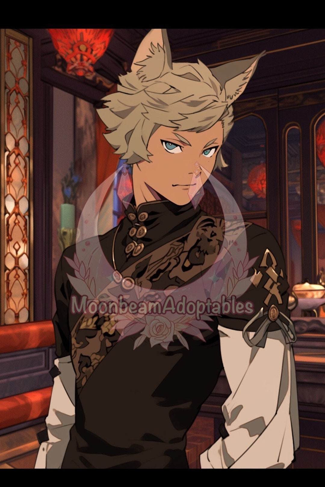 Adopt a Character Fantasy Theme Anime Style Kemonomimi Male Character ...