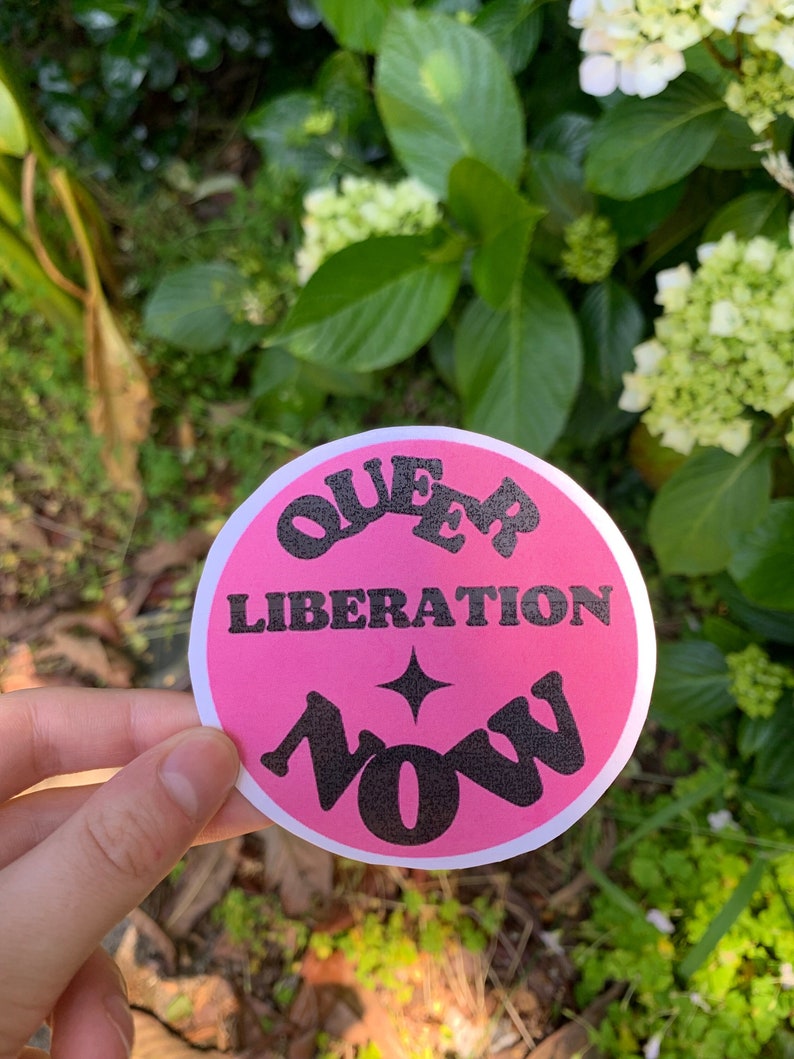 Queer Liberation Now Sticker - Etsy