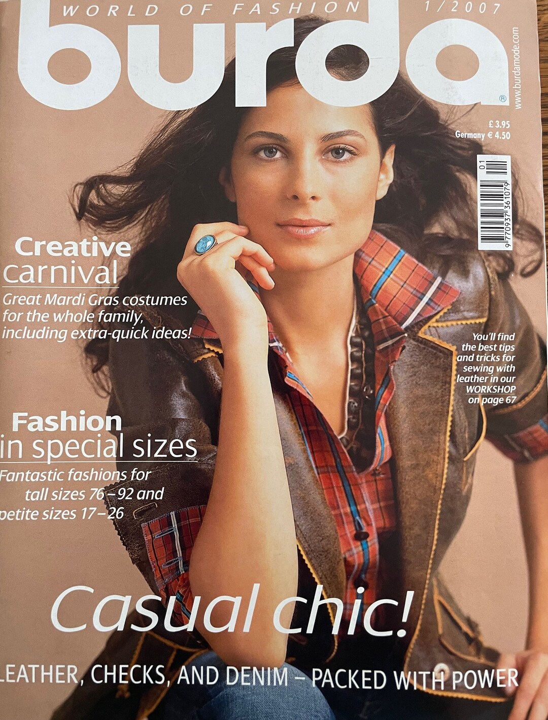 Burda World of Fashion Magazine ENGLISH Language Version - 1/2007 - Etsy