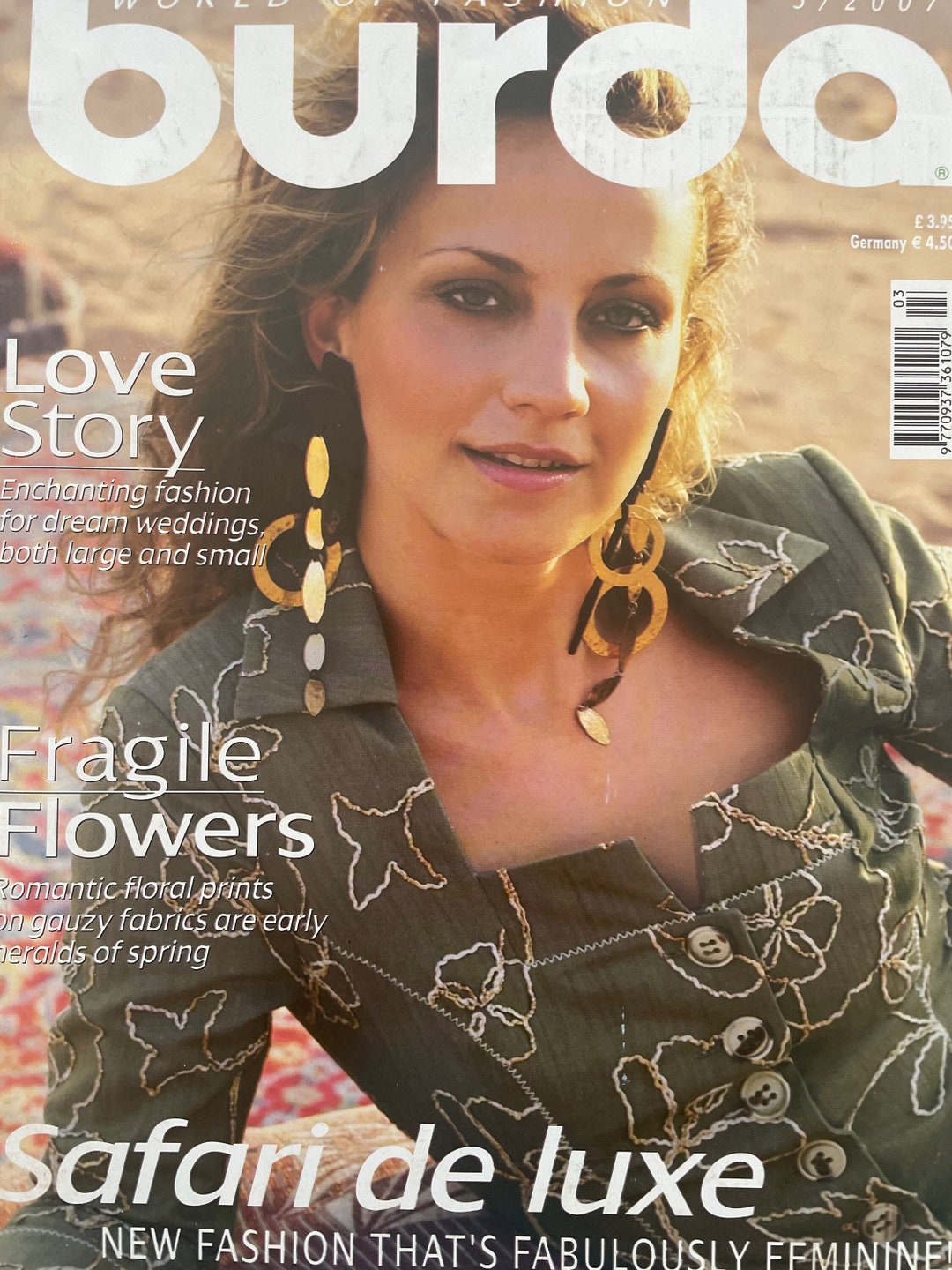 Burda World of Fashion Magazine ENGLISH Language Version 3/2007 - Etsy