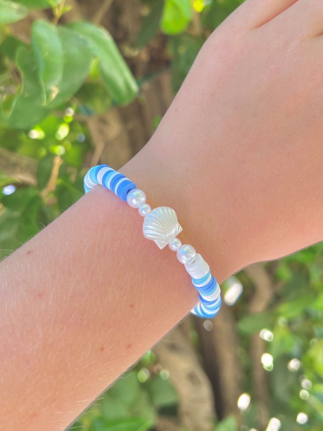 Beach Side Bracelet | Mixed Clay Beaded Bracelet - Etsy