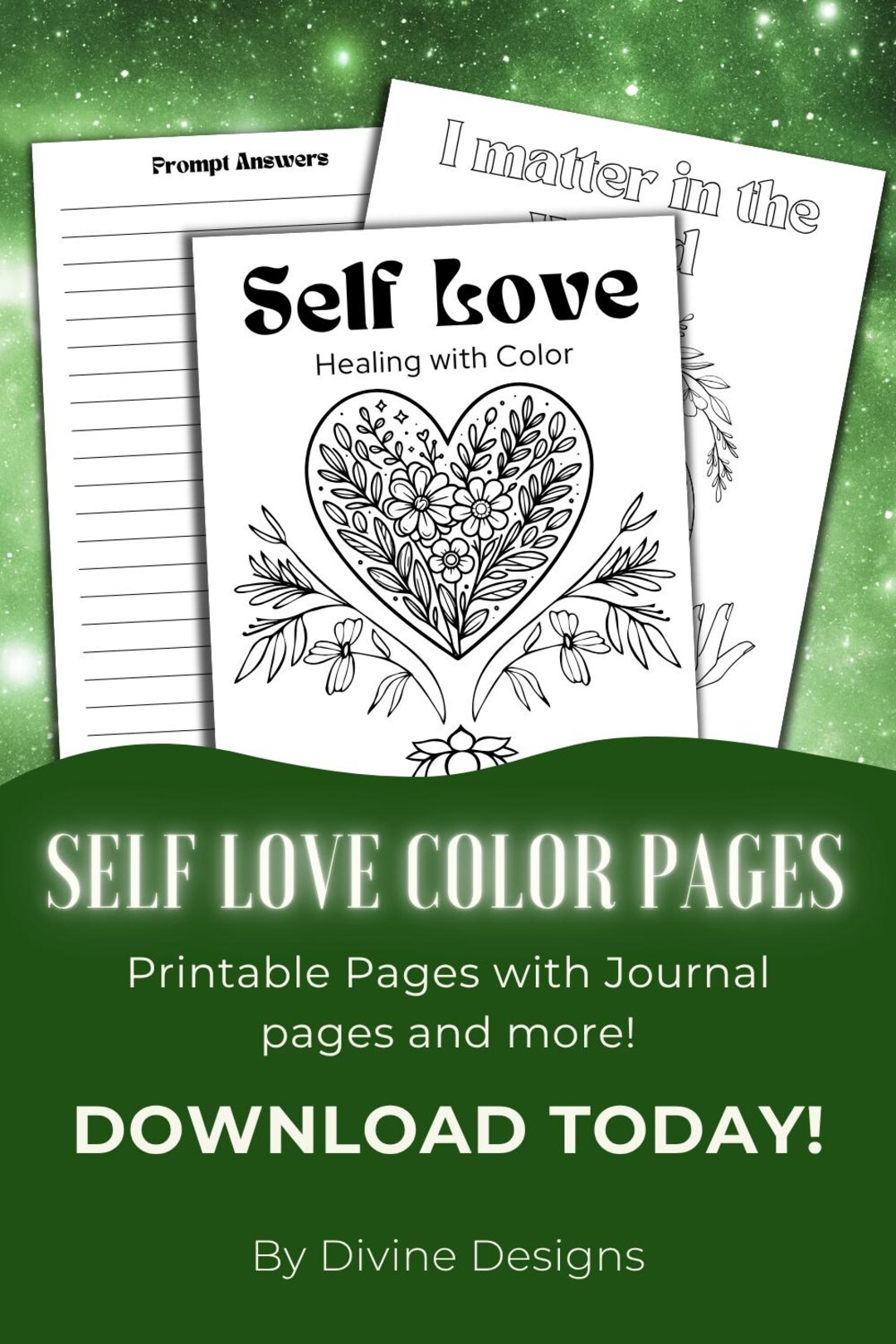 Self Love Coloring Book - Etsy