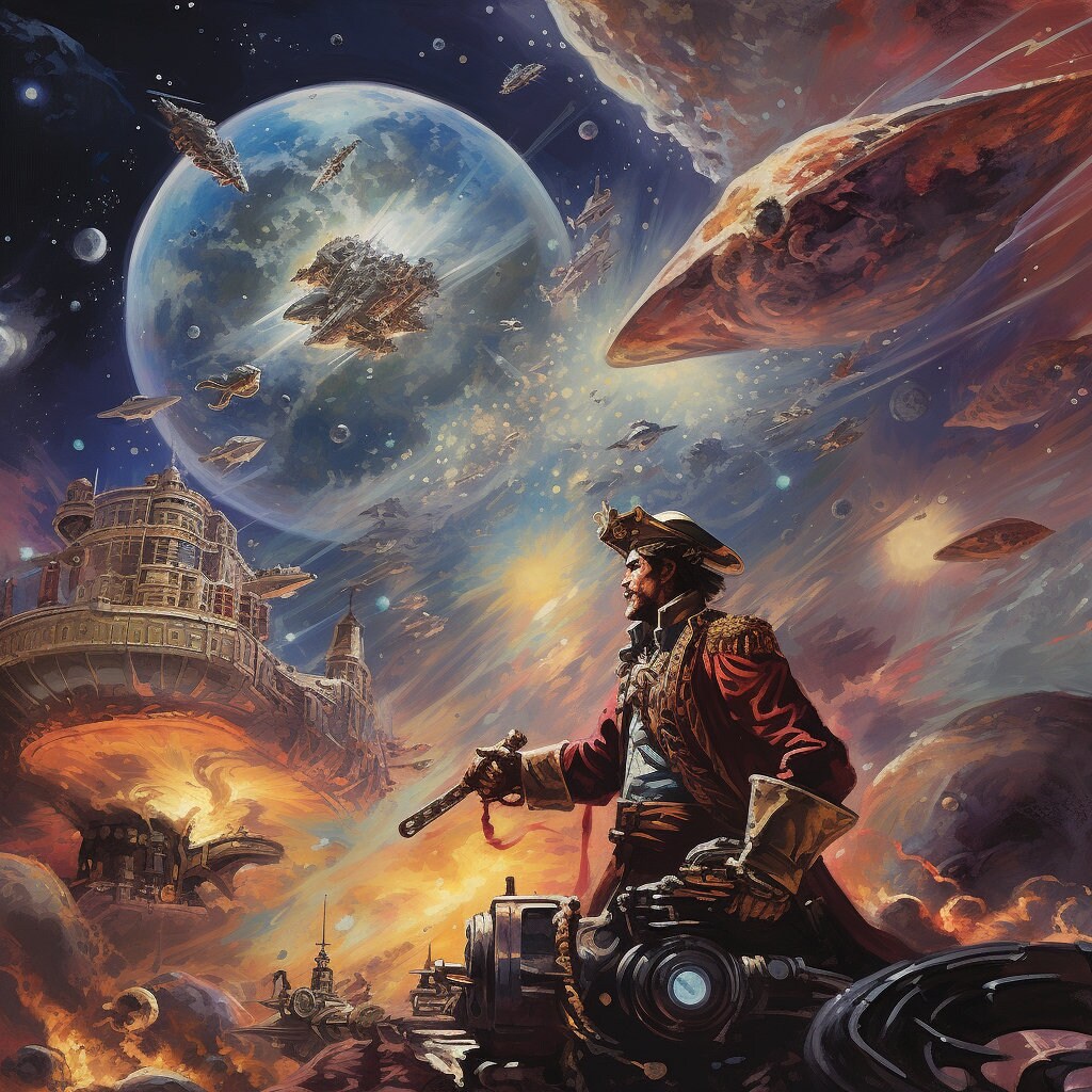 Galactic Space Pirate Art Print - Etsy