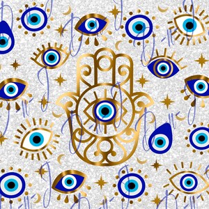 Mystic Eye Pattern Evil Eye Protection Digital Download Sublimation Png ...