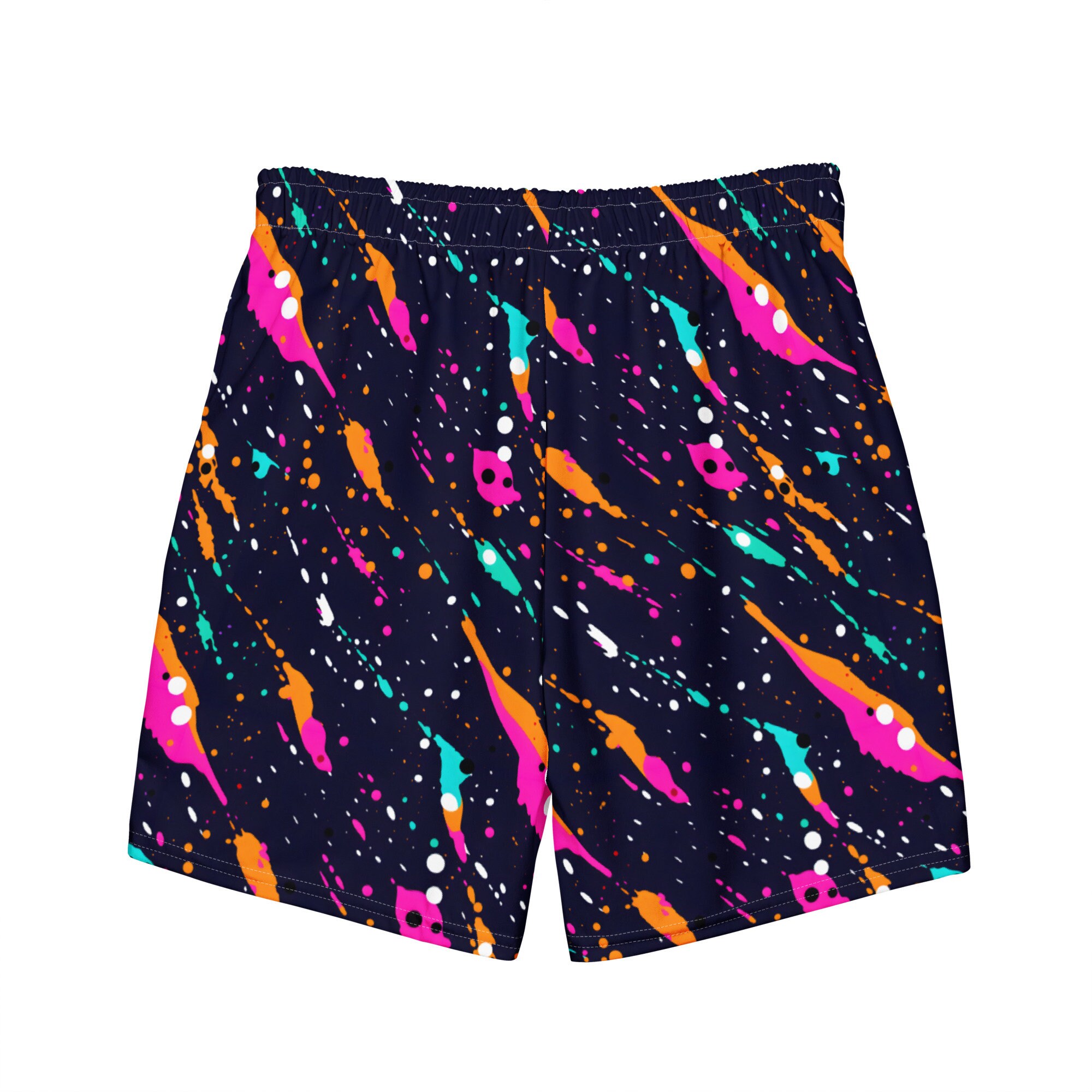 Paint Splatter Pattern Swim Trunks - Etsy