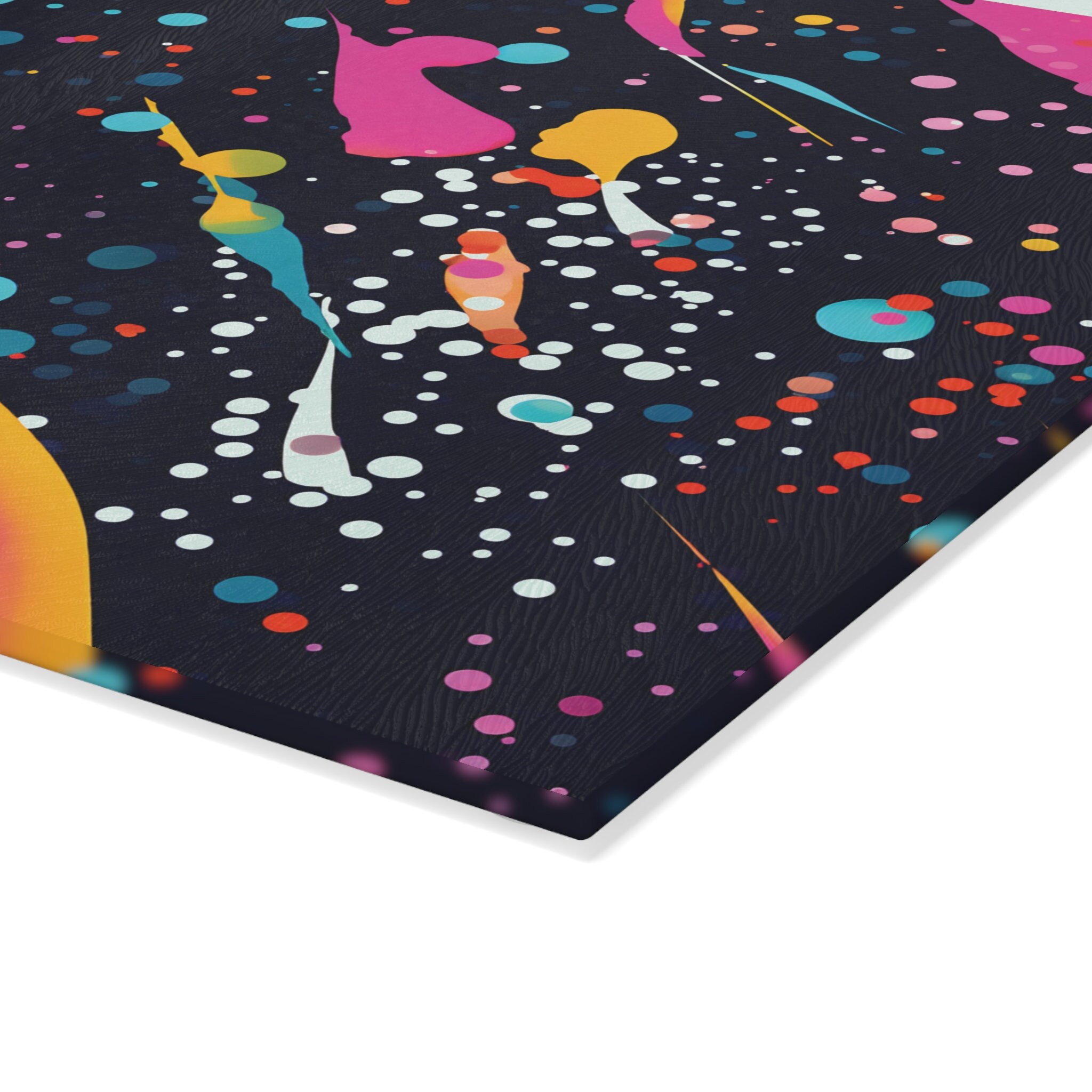 Artistic Paint Splatter Glass Cutting Board - Etsy