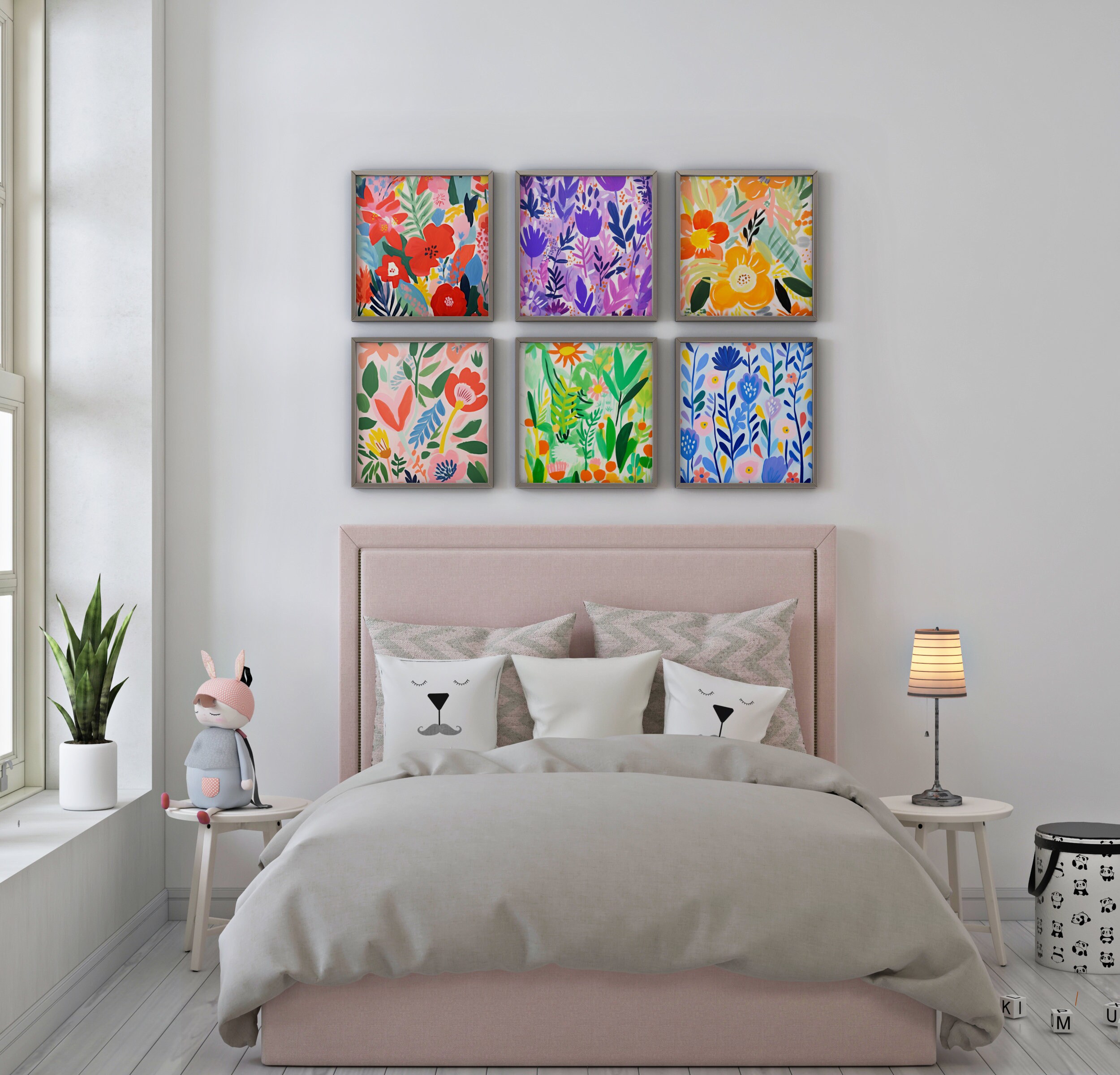 Spring Printable Floral Set of Color Prints Spring Flowers Botanical ...