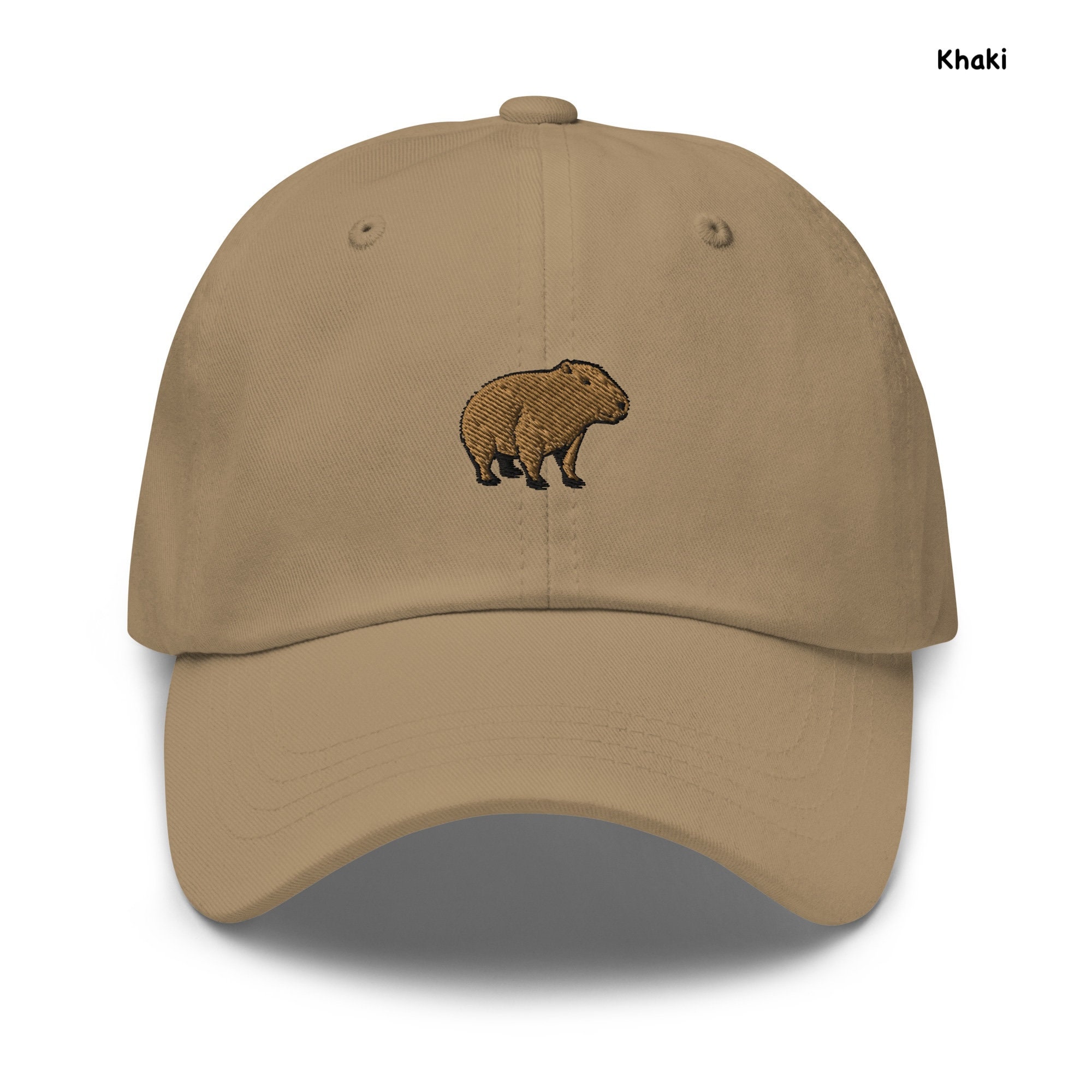 Capybara Embroidered Dad Hat Chino Cotton Twill Stylish & Adjustable ...