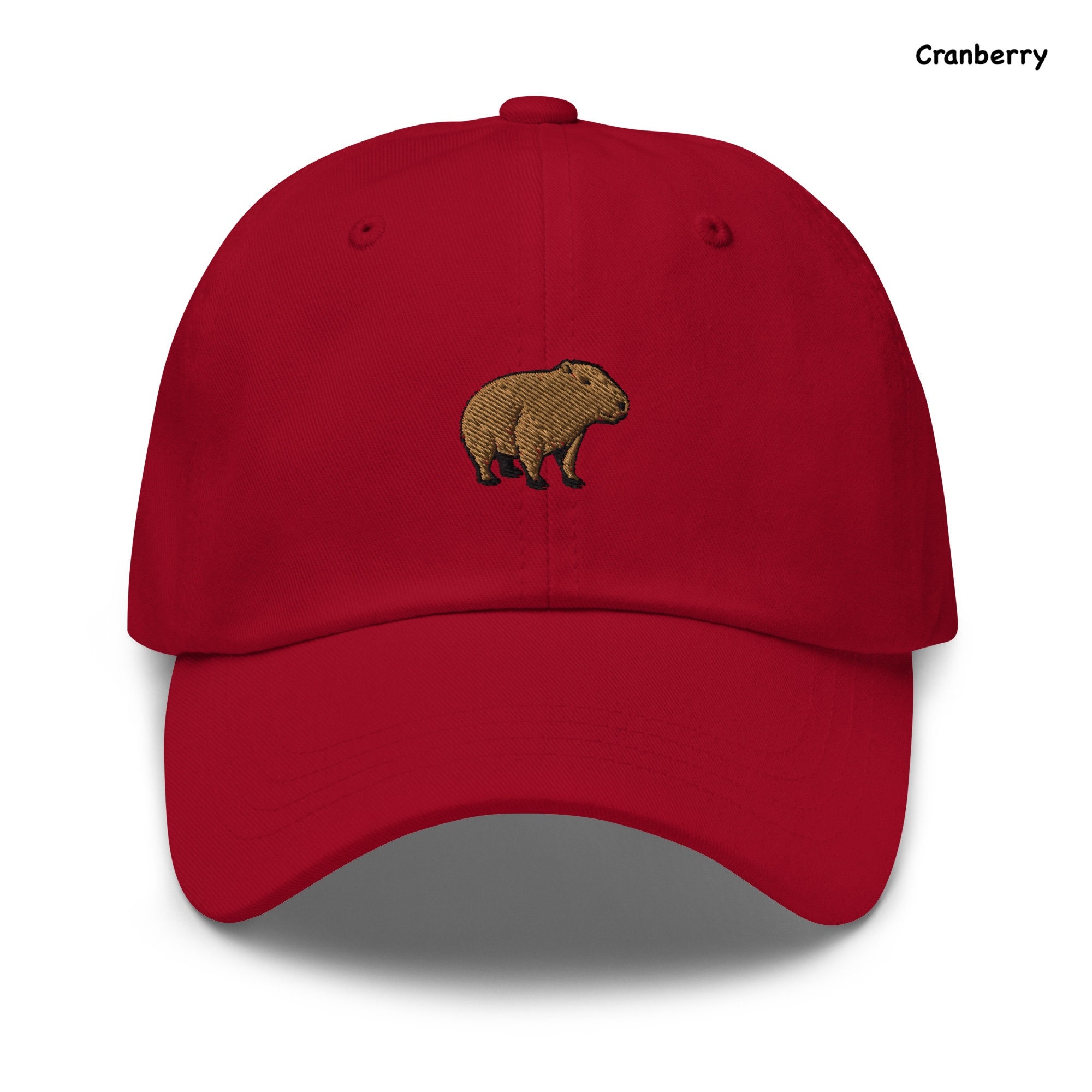 Capybara Embroidered Dad Hat Chino Cotton Twill Stylish & Adjustable ...