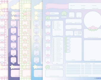 Picnic Character Sheet — D&D 5e — Fillable + Printable PDF - Etsy