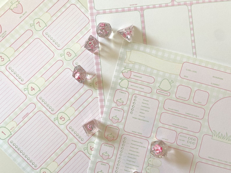 Picnic Character Sheet — D&D 5e — Fillable + Printable PDF - Etsy