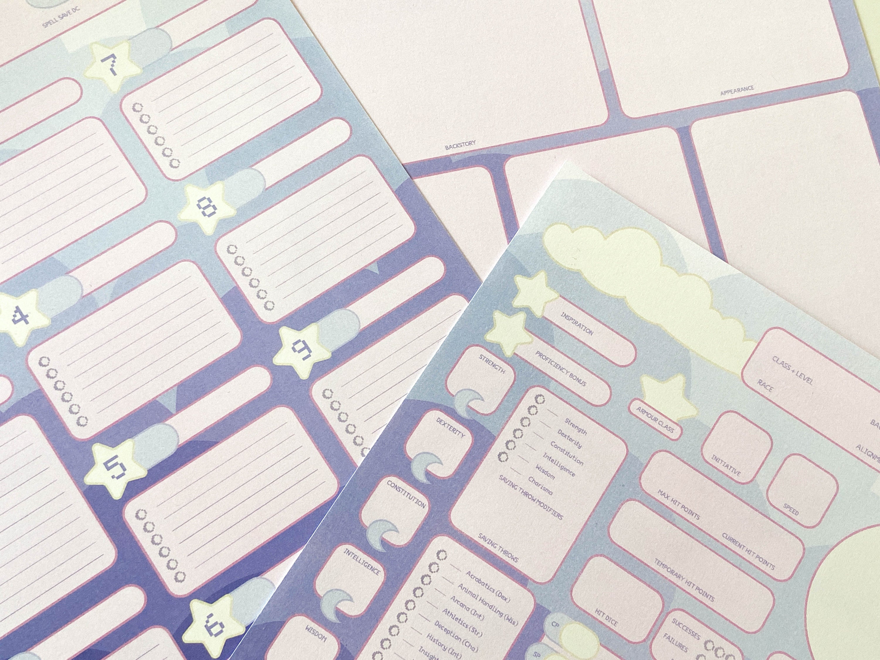 Night Character Sheet — D&D 5e — Form Fillable + Printable PDF - Etsy