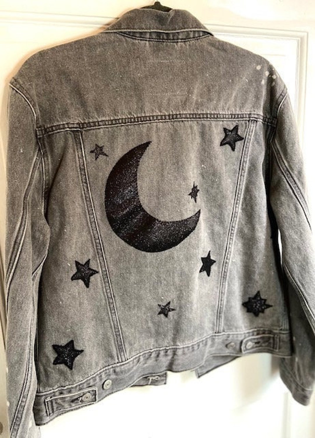 Moon and Stardust Jean Jacket - Etsy