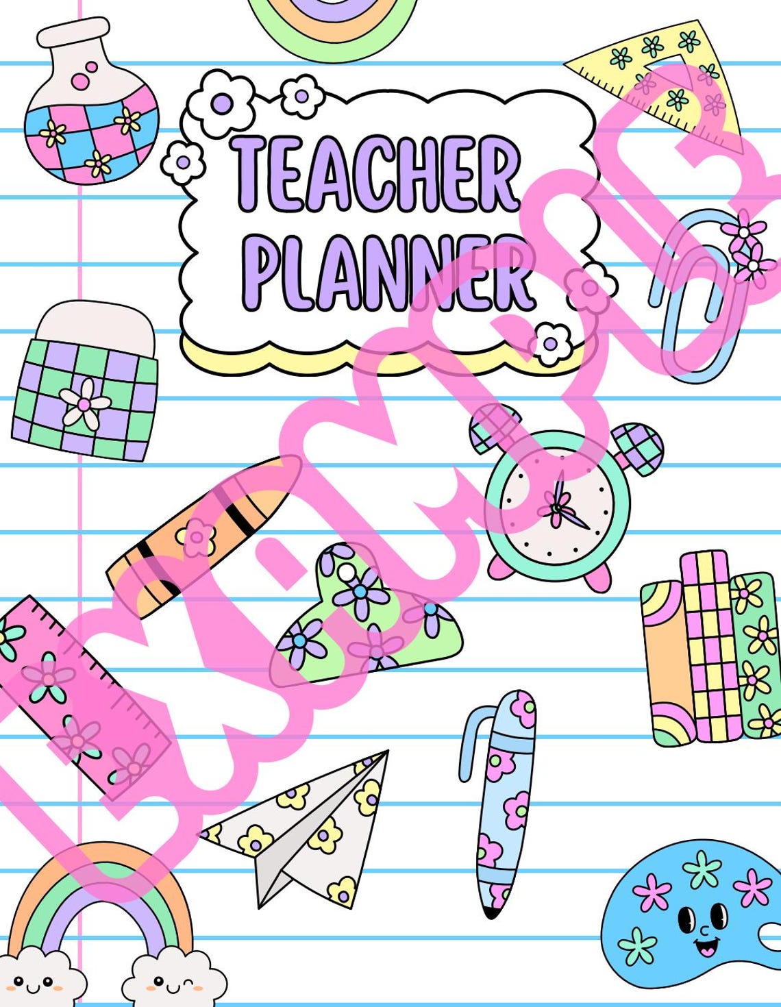 Editable Binder Covers and Spines | Colorful Composition Notebook ...
