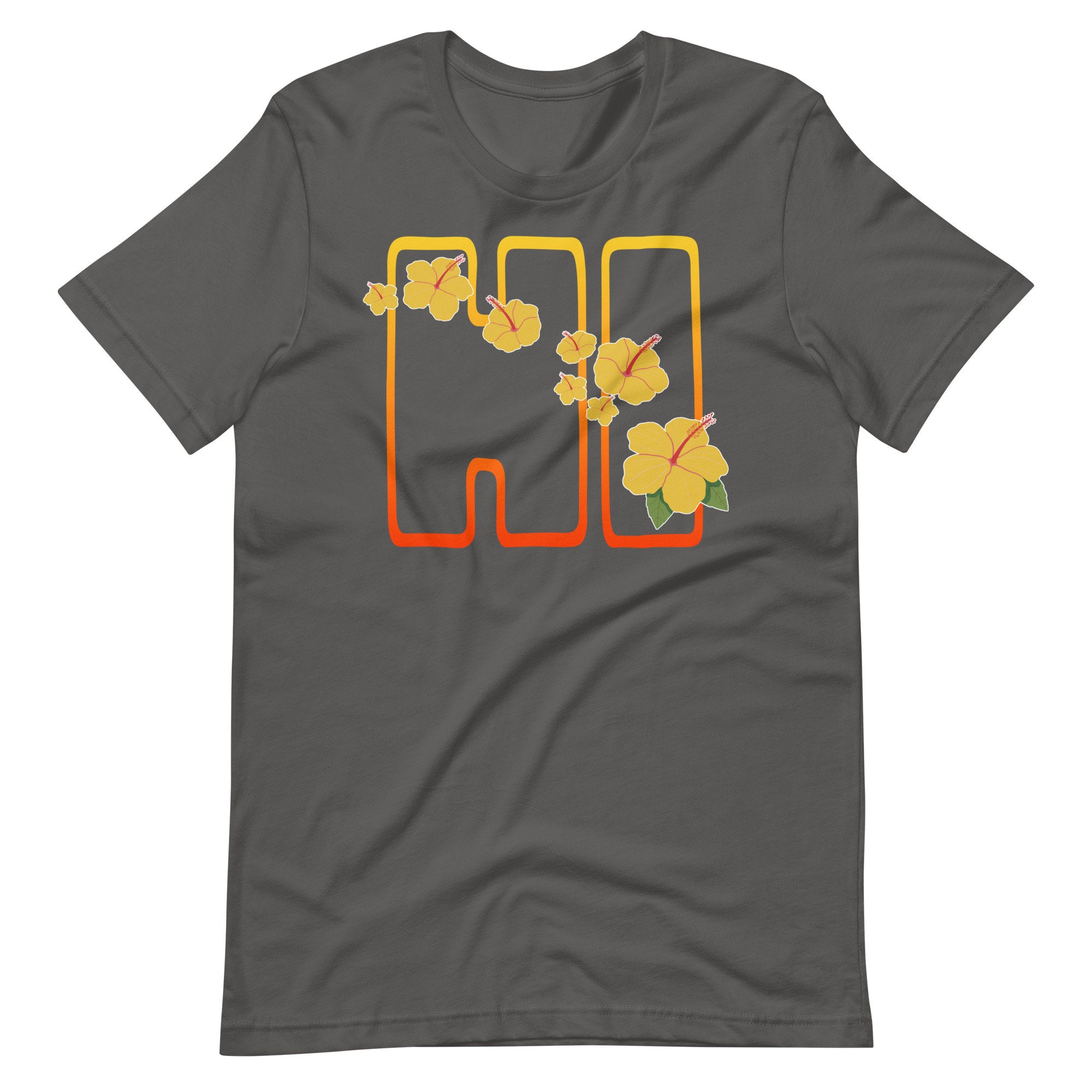 Hawaiian Islands Hibiscus Map Unisex T-shirt, for Men, for Women ...