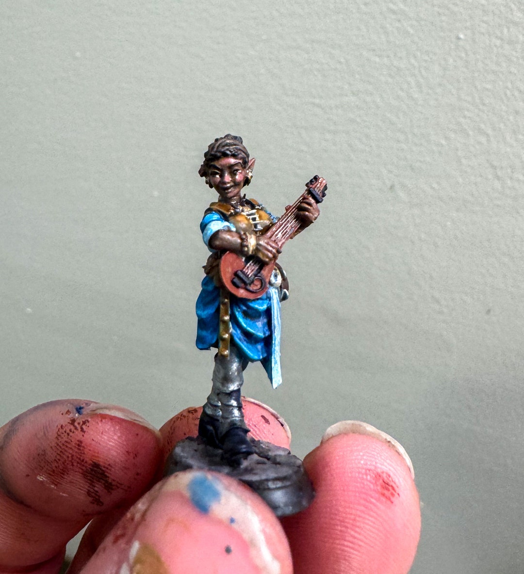 Painted Tabletop/dnd Miniature Female Bard, Tabletop Miniature, Gifts ...