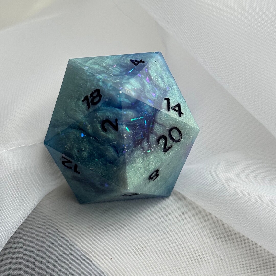 Handmade Resin Chonk D20 deep End 40mm Mega Chonk D20 - Etsy