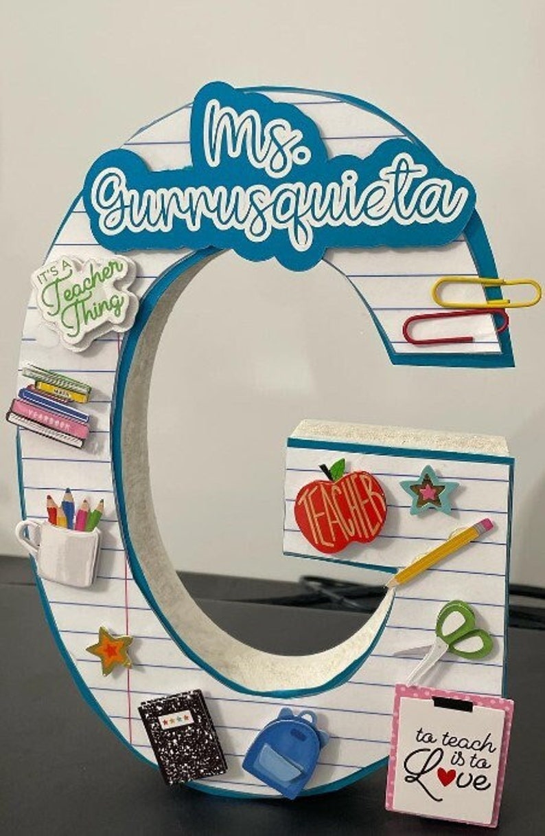 Desk Letter Decor - Etsy