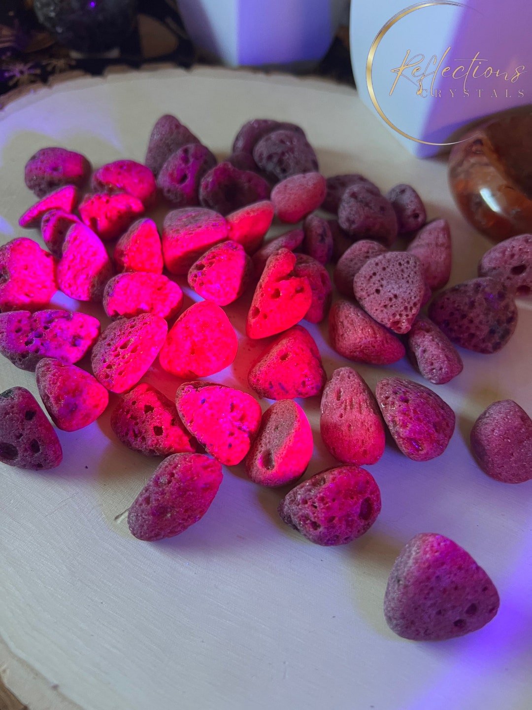 HIGHLY UV REACTIVE Honeycomb “ruby” Corundum - Etsy