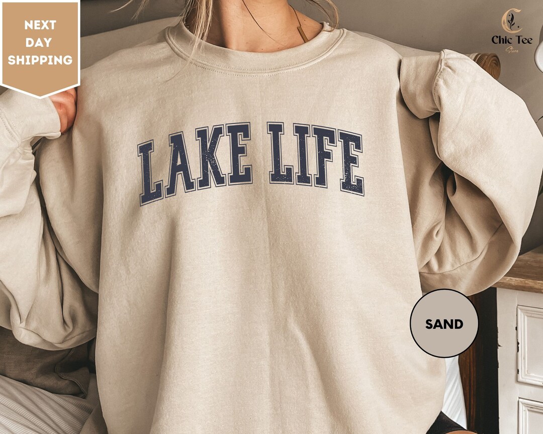 Lake Life Sweatshirt, on the Lake Hoodie, Travel Lover, Nature Lover ...