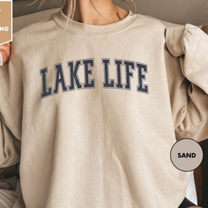 Lake Life Sweatshirt, on the Lake Hoodie, Travel Lover, Nature Lover ...