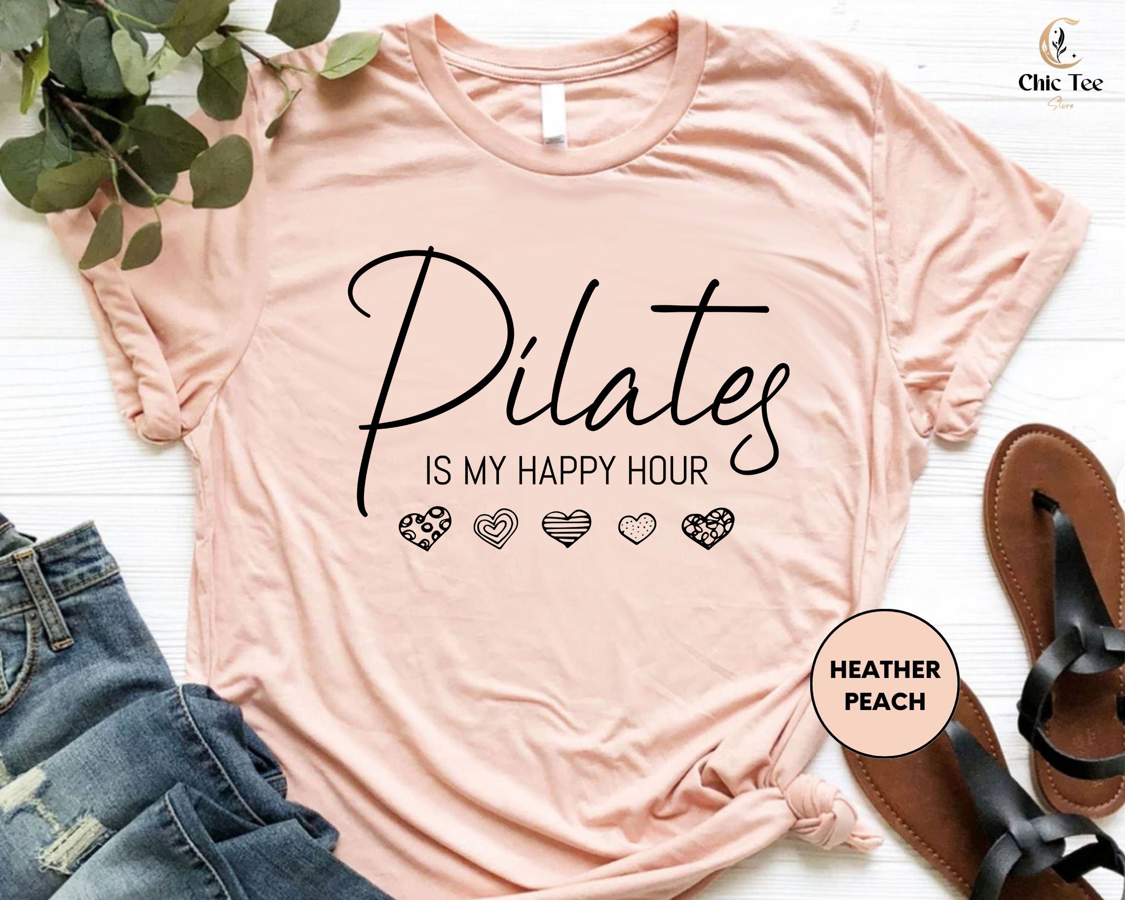 Pilates is My Happy Hour Shirt, Pilates T-shirt, Gym Shirt, Pilates ...