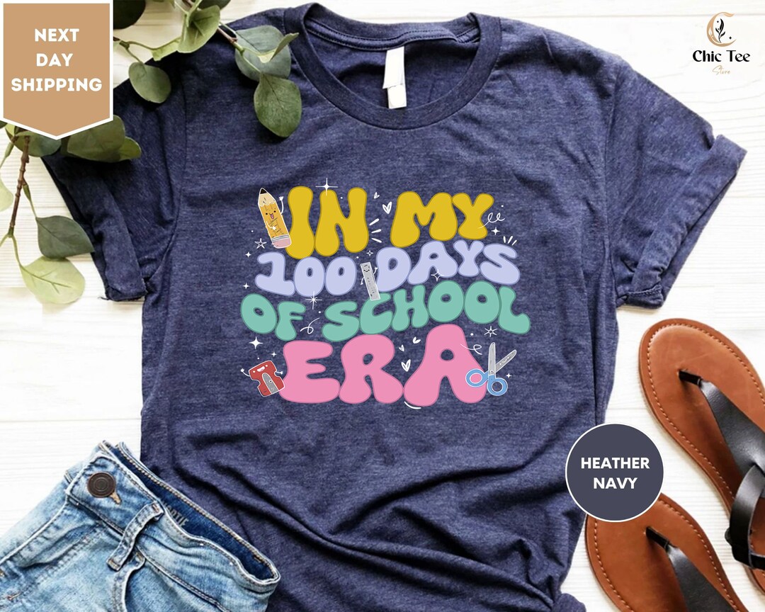 In My 100 Days of School Era Shirt, Teacher T-shirt, Happy 100 Days, of ...