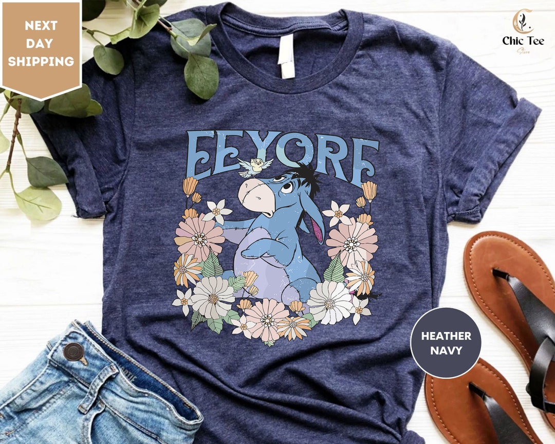 Retro Disney Eeyore Shirt, Eeyore Winnie the Pooh, Eeyore Floral T ...