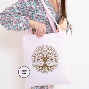 Tree Tote Bag, Tote Bag, Pine Tree Shoulder Bag, Nature Lover Tote Bag ...