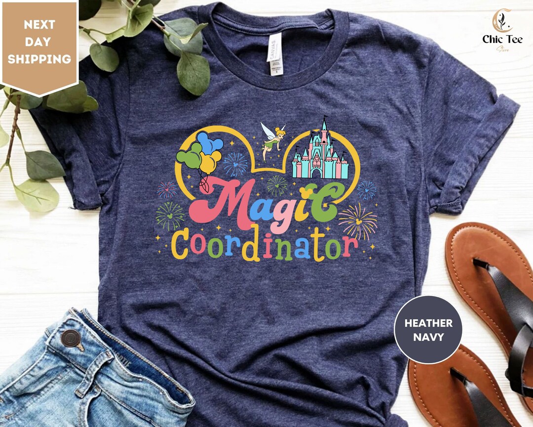 Disney Magic Coordinator Castle Shirt, Disney Family Trip Coordinator ...