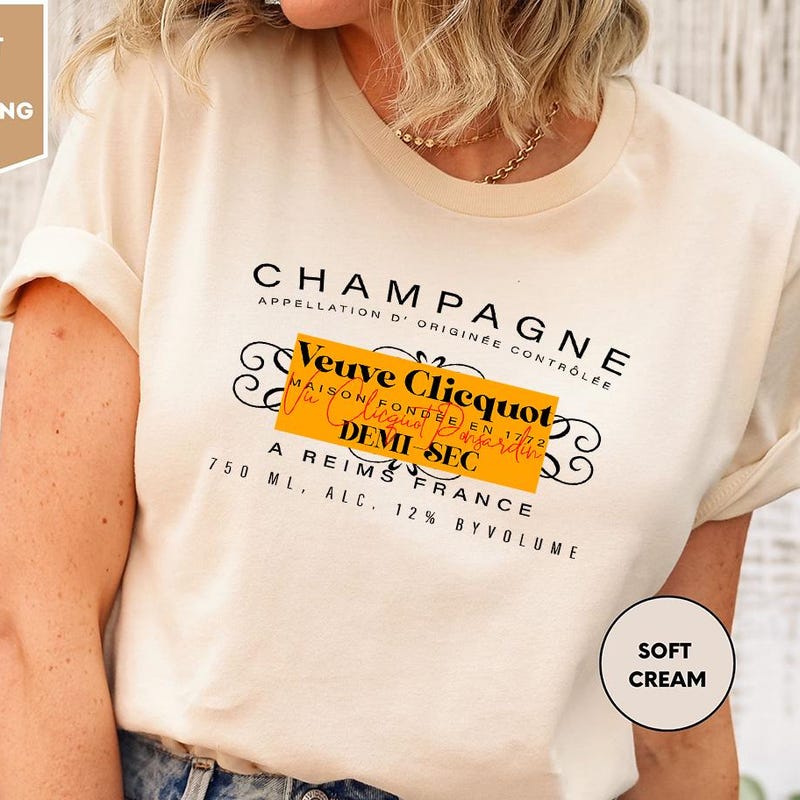 Champagne Tshirt - Etsy